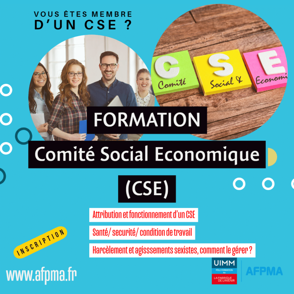 CSE : Formez vos membres - AFPMA, pôle formation Ain Actus